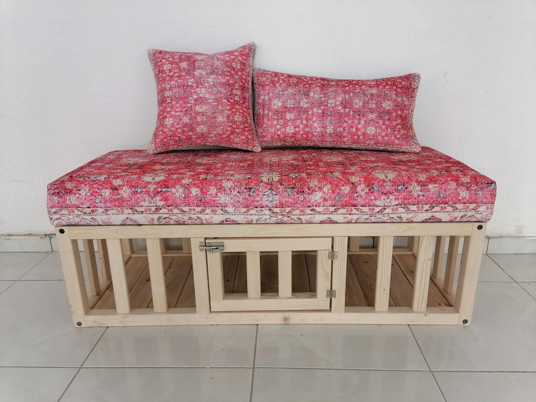 Dog House Bench, Floral Rug Bench, Pink Ottoman Bench, Sectional Bench ...