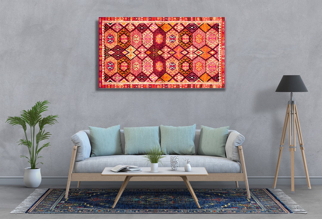 Nomadic Kilim Wall Art, Handwoven Textile (28" X 20") - Etsy
