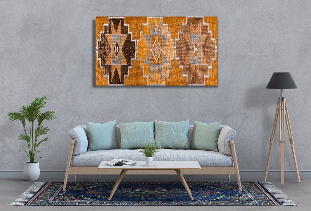 Buy Herki Rug Art, Wall Hanging, Bedroom Wall Decor, Kilim Wall Art ...