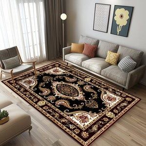 Machine Washable Rug, Non-slip Bedroom Rug, Diningroom Rugs for Under ...