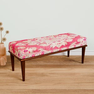 Pink Decorative Bench, Mudroom Bench, Shoe Bench, Sitting Bench ...
