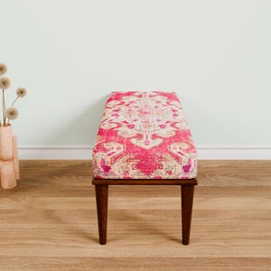 Pink Decorative Bench, Mudroom Bench, Shoe Bench, Sitting Bench ...