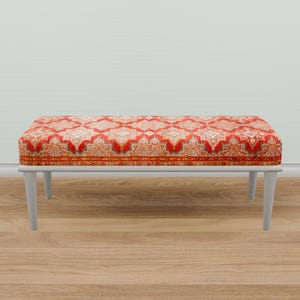 Decorative Bench, Bohemian Upholstered Bench, Dining Bench, Mudroom ...