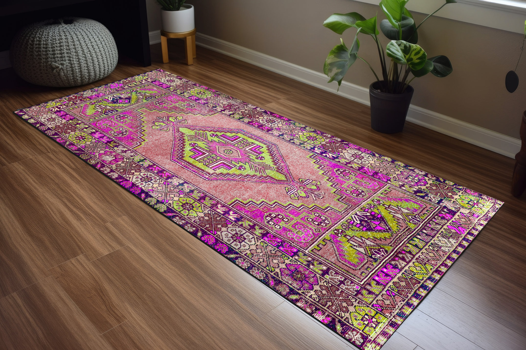 Purple Rug, Logde Rug, Laundry Room Rug, Bath Mat, Kitchen Rug, Stair ...