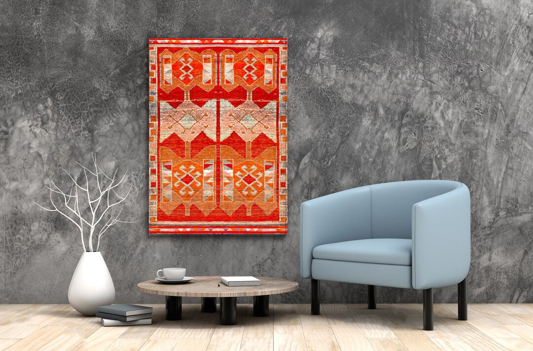 Canvas Table, Custom Canvas Table, Canvas Furniture, Hand-painted ...