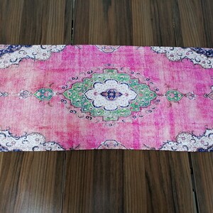 Pink Dining Table Runner, Unique Table Topper, Restaurant Runner ...