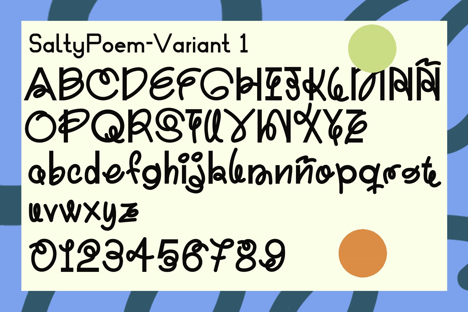 Salty Poem Font - Etsy