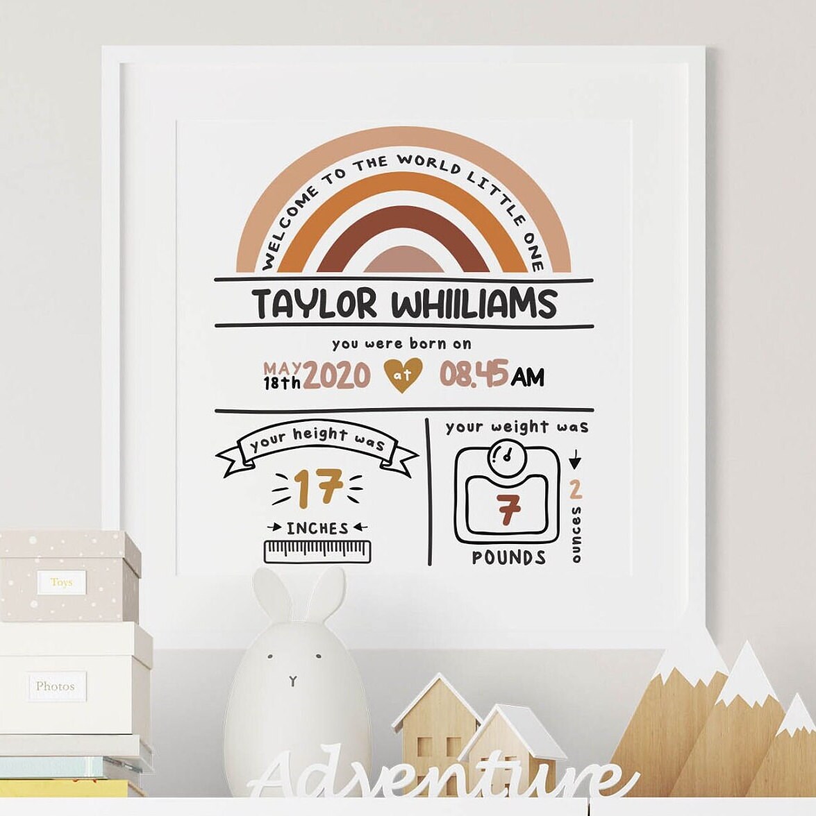 Baby Stats SVG Baby Birth Announcement Template Svg Baby Shower Svg ...