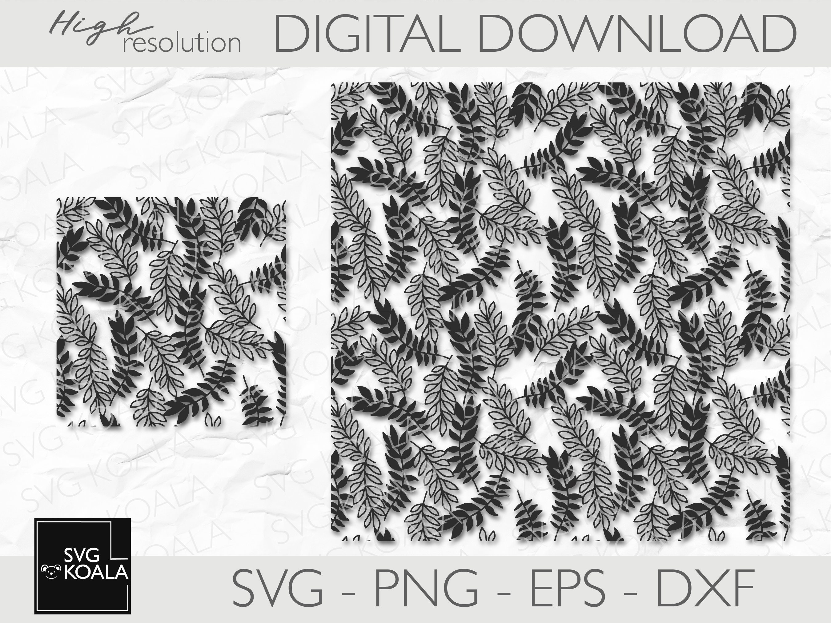 Foliage Seamless Pattern SVG Seamless Background SVG Background Png ...
