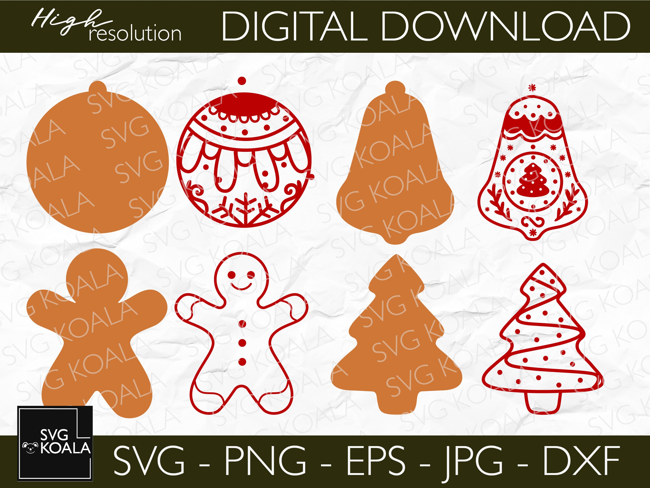 Gingerbread Bundle SVG | Layered Svg Gingerbread Man SVG | Gingerbread ...
