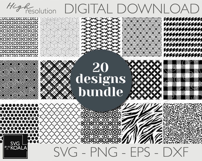 Blumenmuster SVG Bundle | Hintergrund SVG | Nahtloser Hintergrund SVG ...