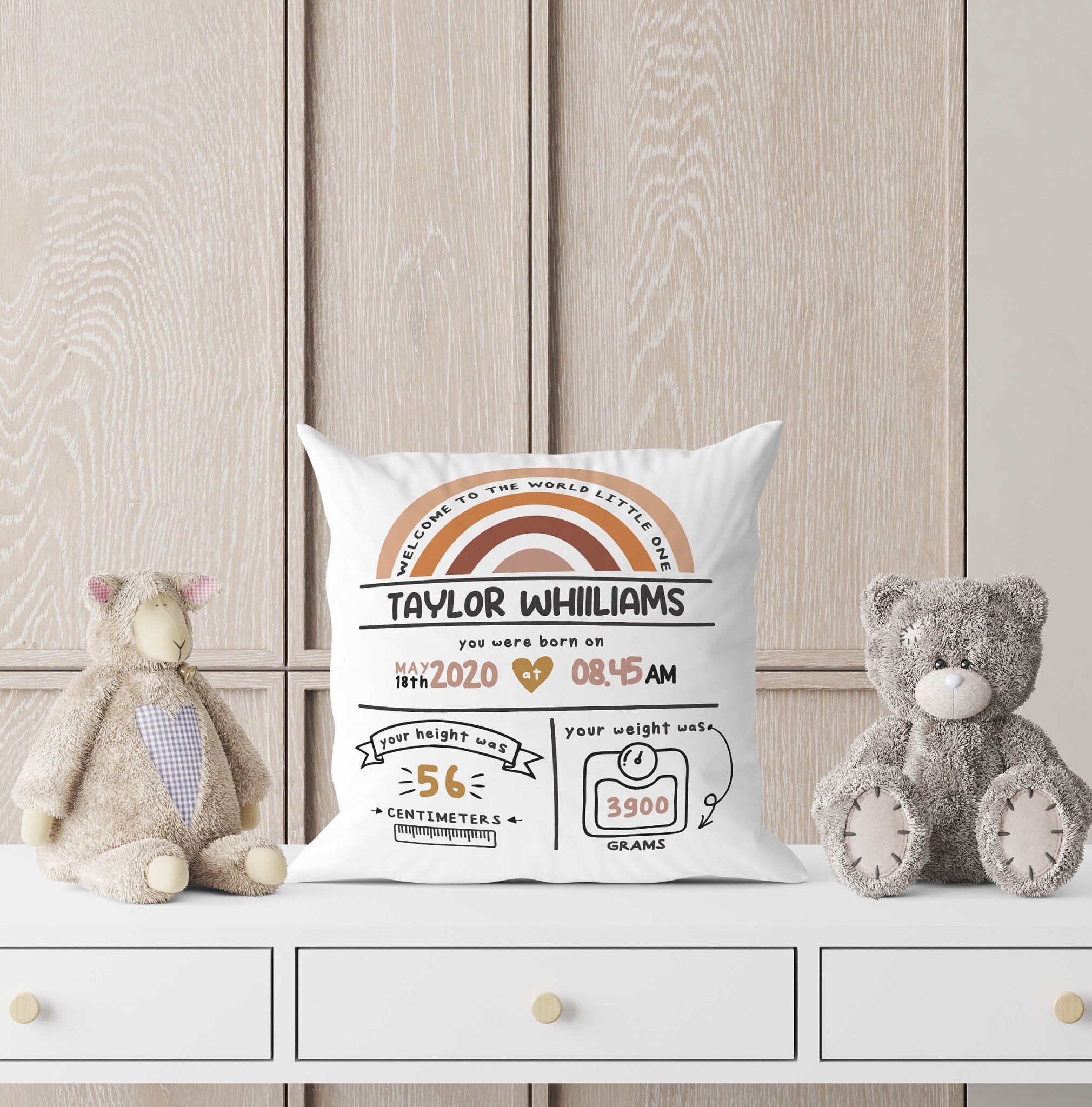 Metric Baby Stats SVG | Baby Birth Announcement Template | Baby Shower ...