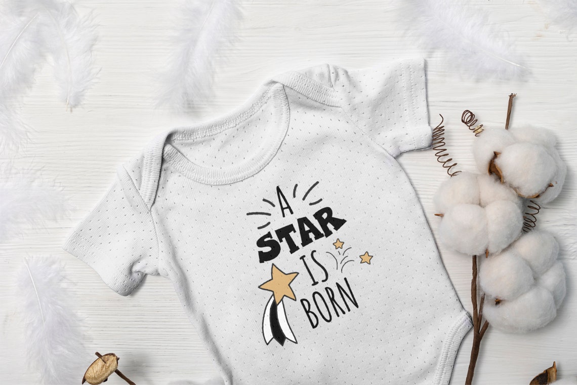 A Star is Born SVG Cut File for Silhouette and Cricut Cute Baby Svg ...