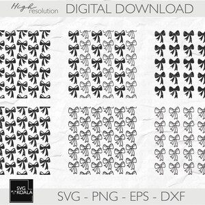 Bow Pattern SVG Bundle | Background SVG | Seamless Background SVG ...
