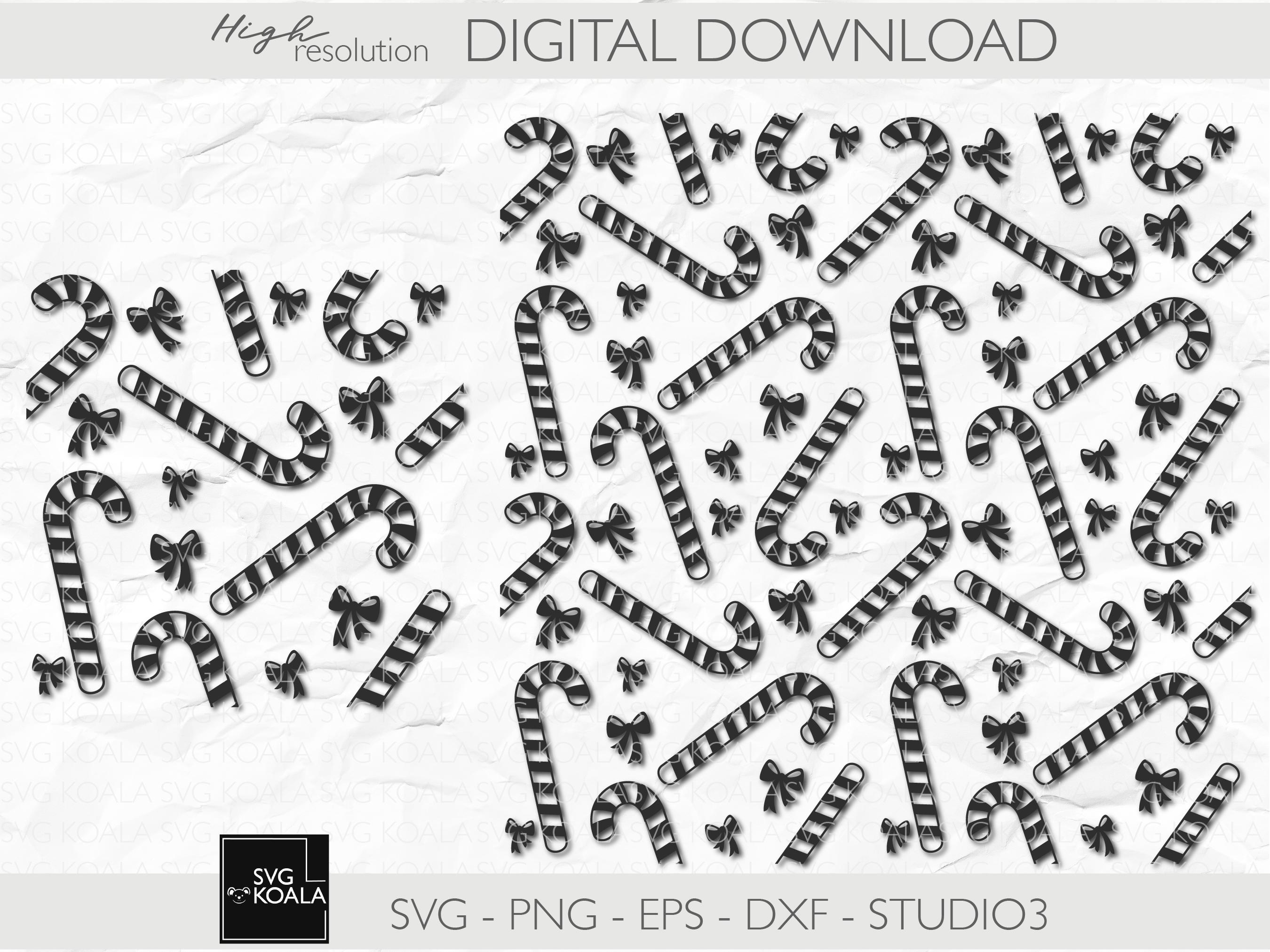 Seamless Candy Cane Pattern SVG | Christmas Pattern SVG | Seamless ...