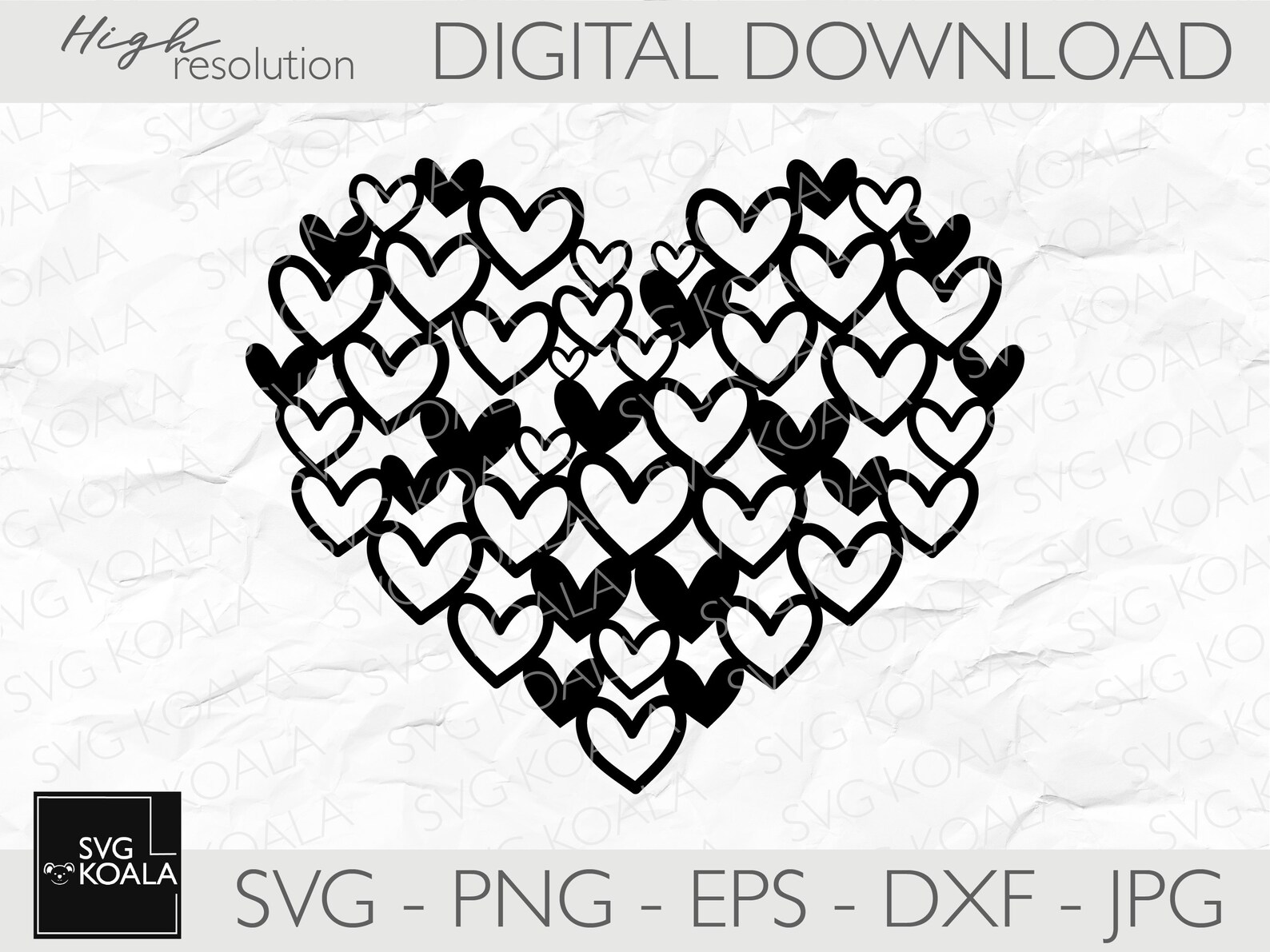 Heart SVG | Hearts Pattern SVG | Hearts Seamless Pattern | Heart ...