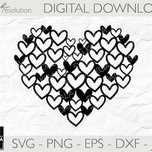 Heart SVG | Hearts Pattern SVG | Hearts Seamless Pattern | Heart ...