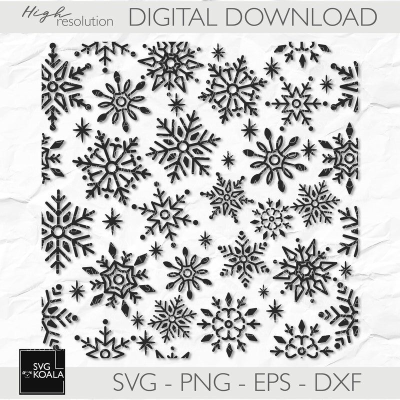 Snowflake Svg - Etsy