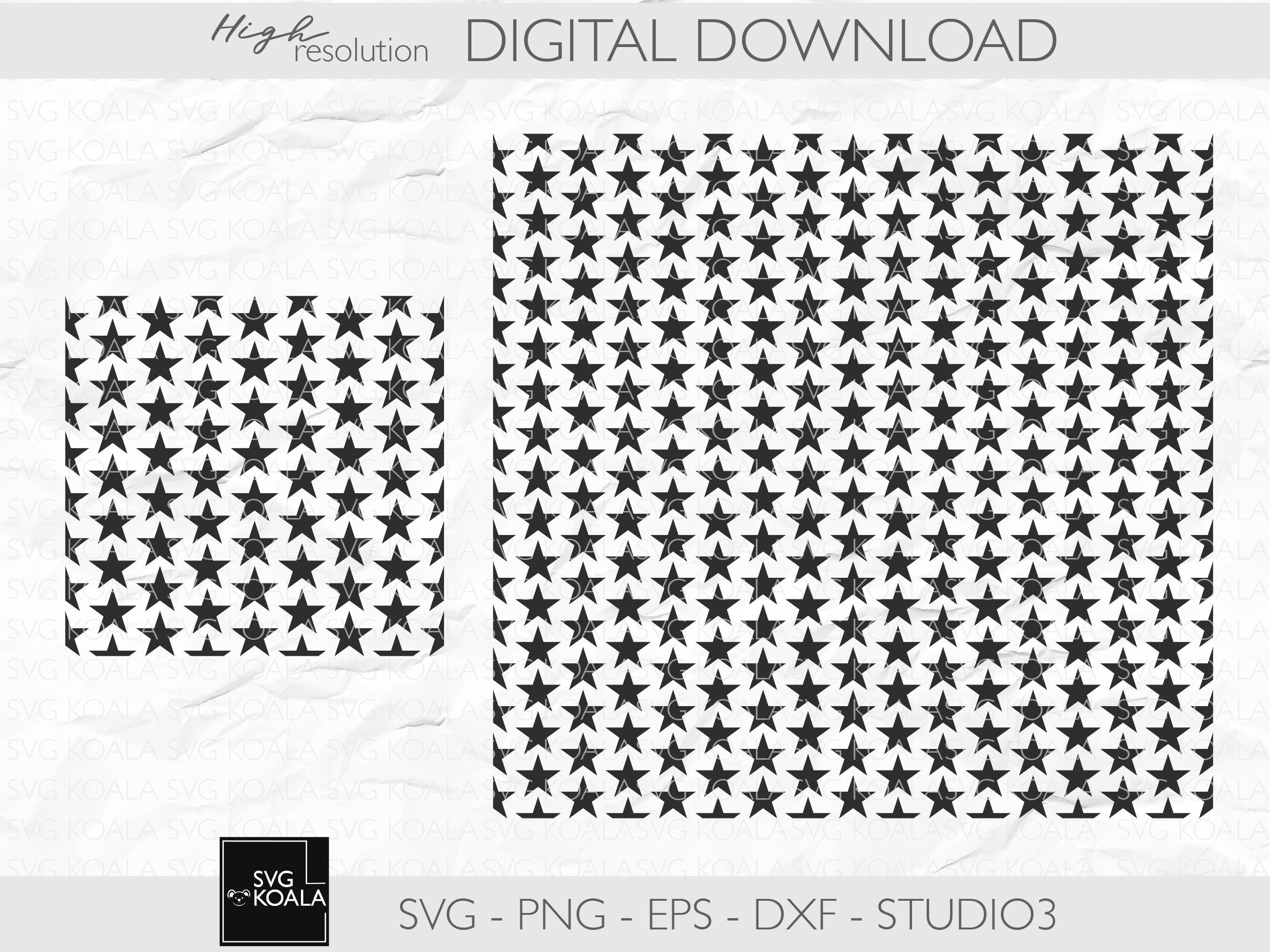 Seamless Stars Pattern SVG Bundle 1 | Stars Background SVG | Seamless ...