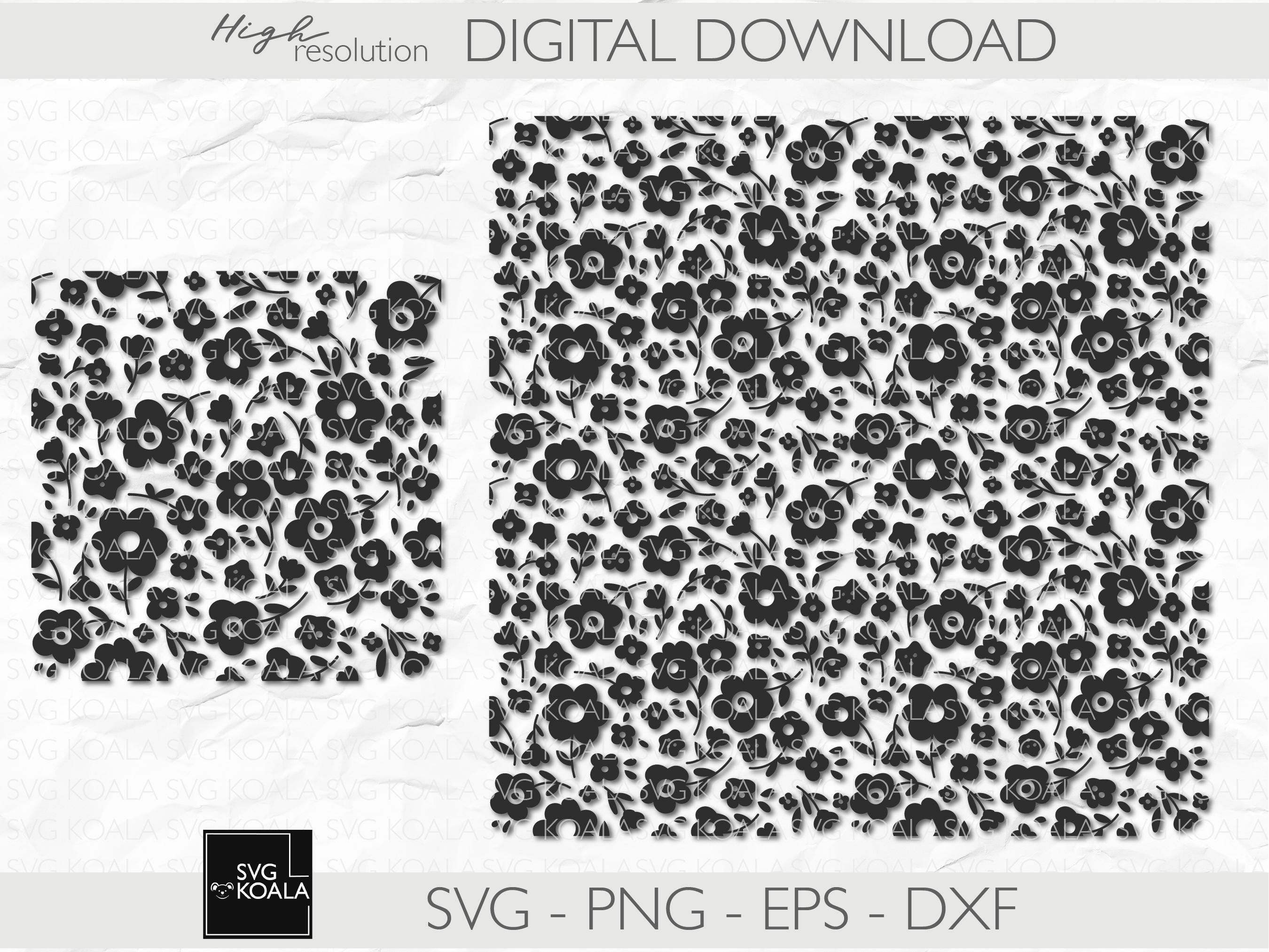Seamless Floral Pattern SVG| Floral Pattern SVG | Seamless Background ...