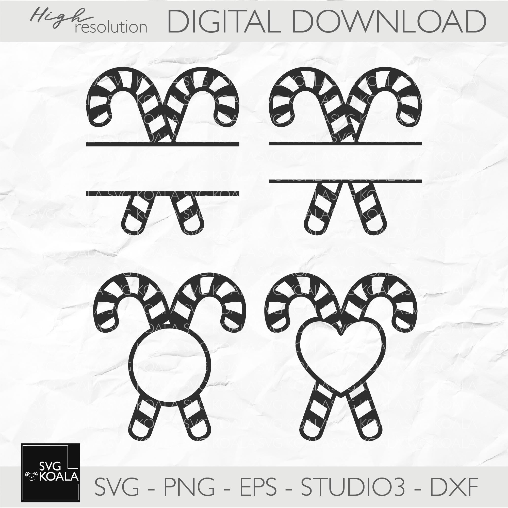 Candy Cane SVG Bundle | Christmas SVG | Candy Cane Plotter SVG | Candy ...