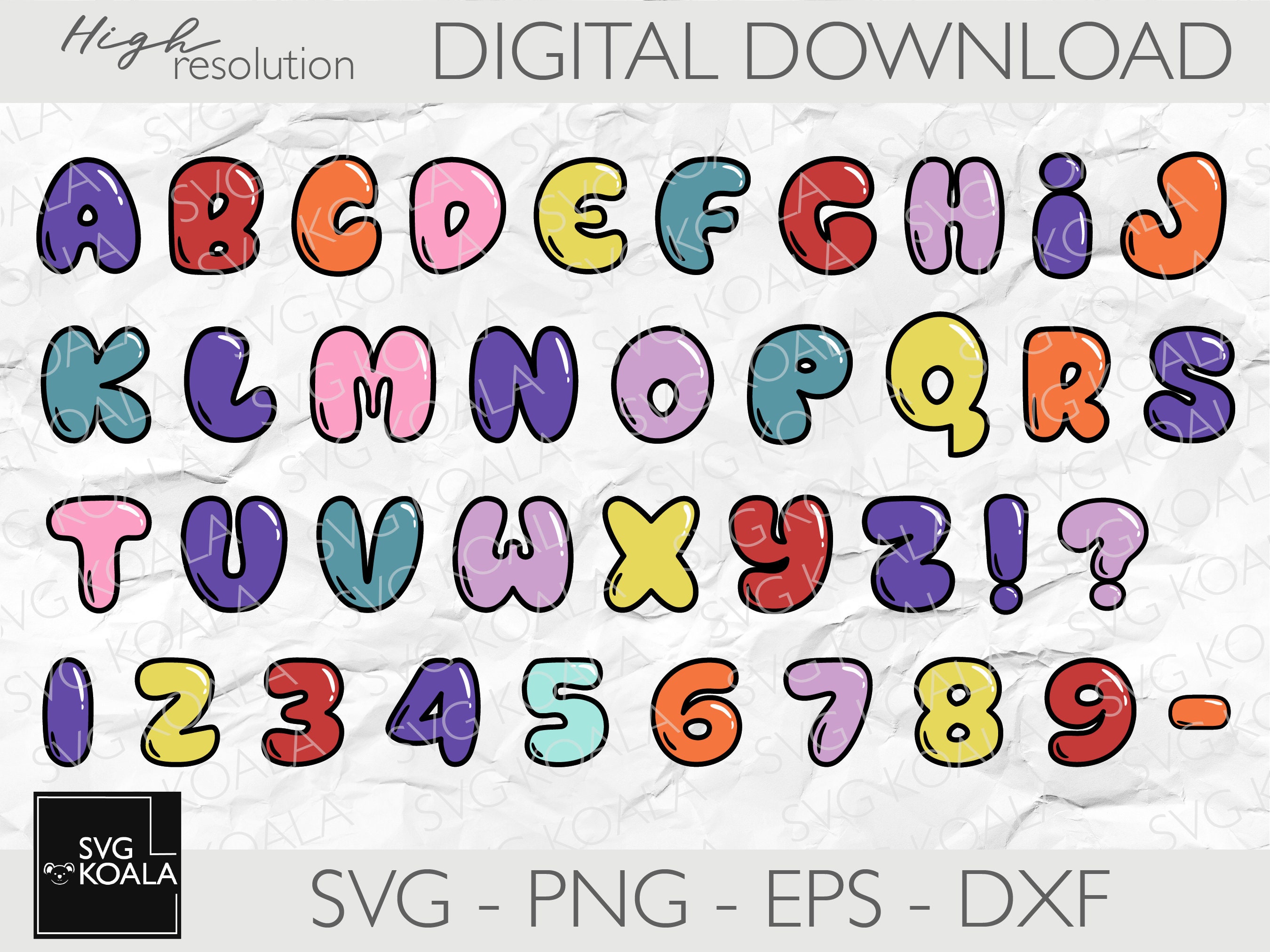 Pop Art Alphabet SVG | Cartoon Alpha SVG | Comic Svg | Alphabet Clipart ...