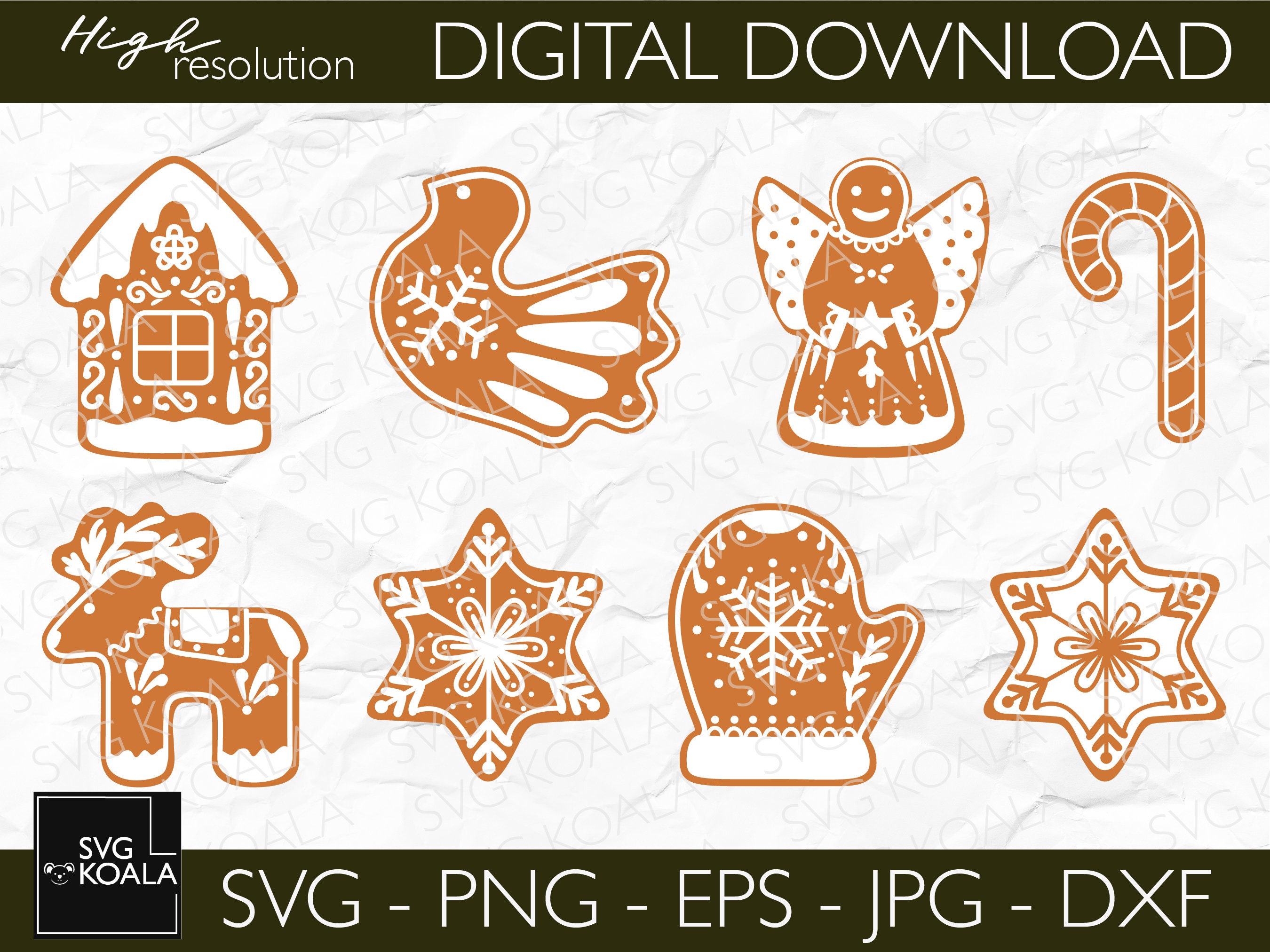 Gingerbread Bundle SVG | Layered Svg Gingerbread Man SVG | Gingerbread ...
