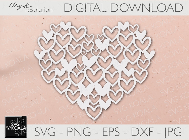 Heart SVG | Hearts Pattern SVG | Hearts Seamless Pattern | Heart ...