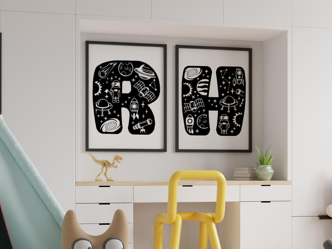 Space Alphabet SVG | Space Themed Letters SVG | Spaceship Svg ...