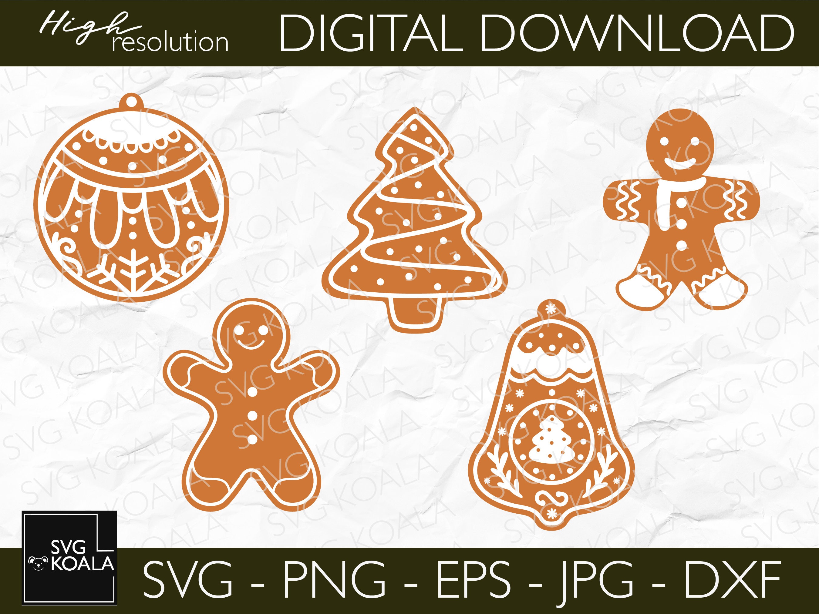 Gingerbread Bundle SVG | Layered Svg Gingerbread Man SVG | Gingerbread ...
