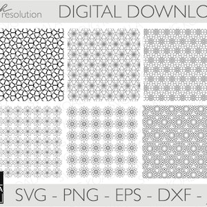 Floral Pattern SVG Bundle | Background SVG | Seamless Background SVG ...