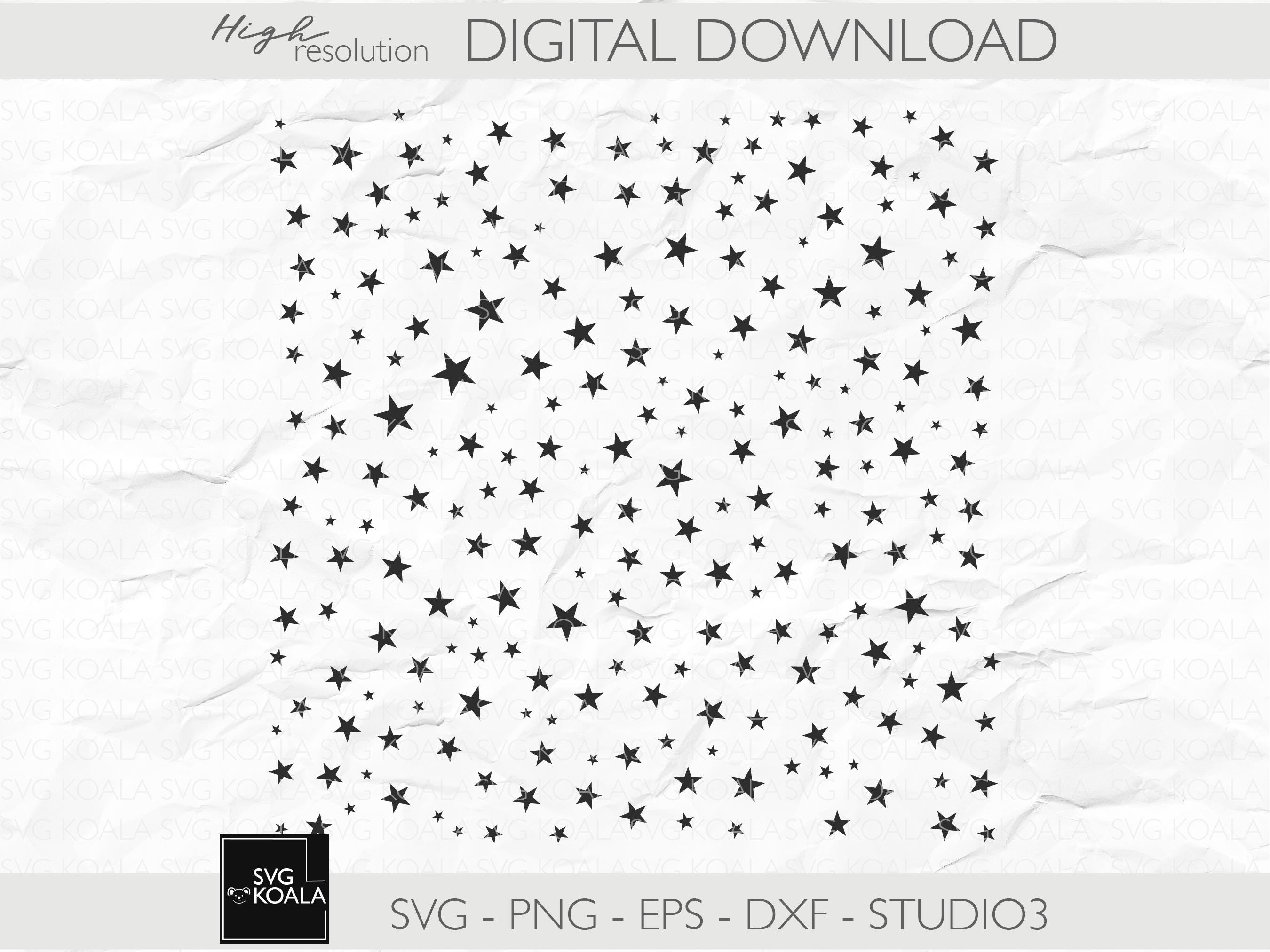 Seamless Stars Pattern SVG Bundle 1 | Stars Background SVG | Seamless ...