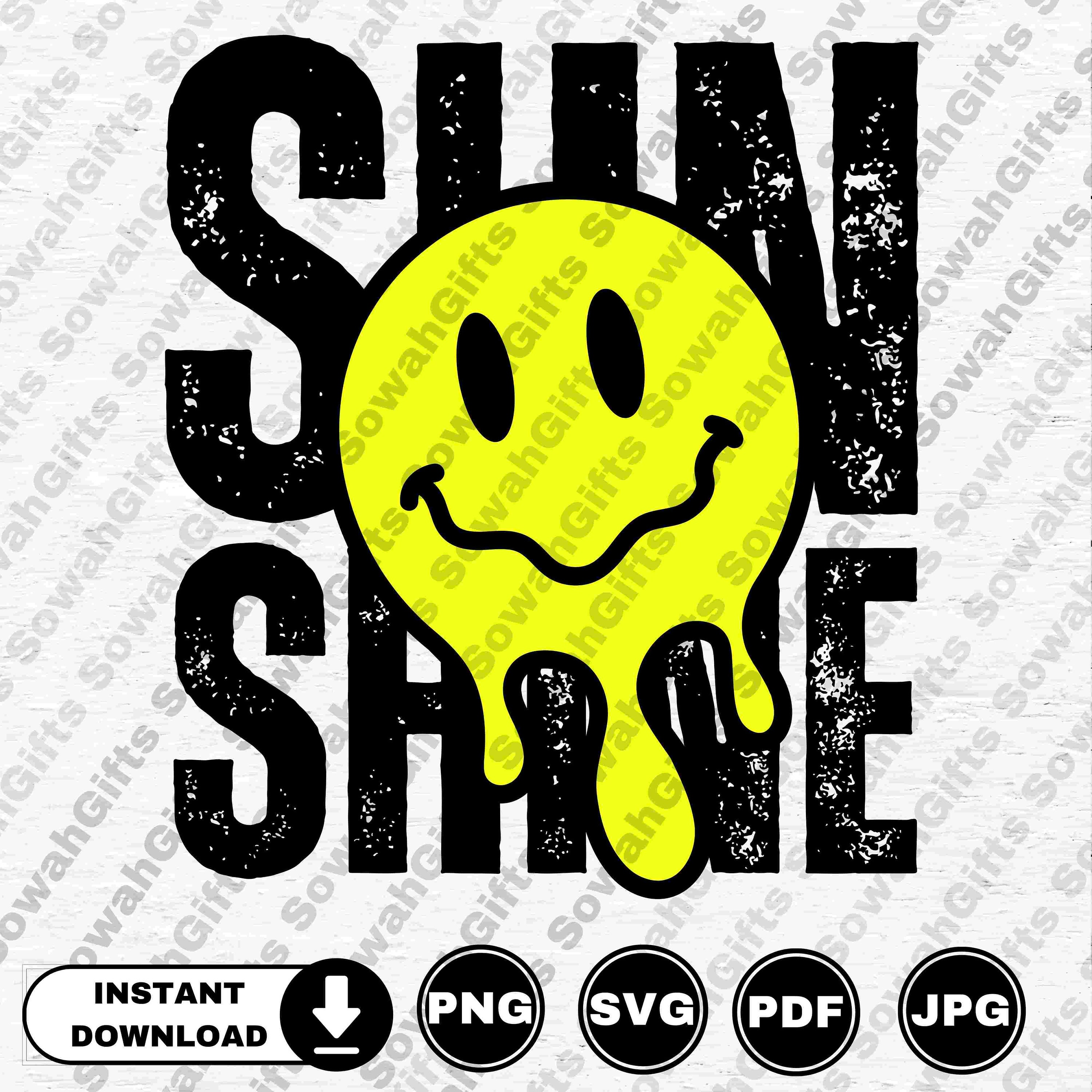 Sunshine Smiley Face Png Comfort Colors Design Ideas Sublimation ...