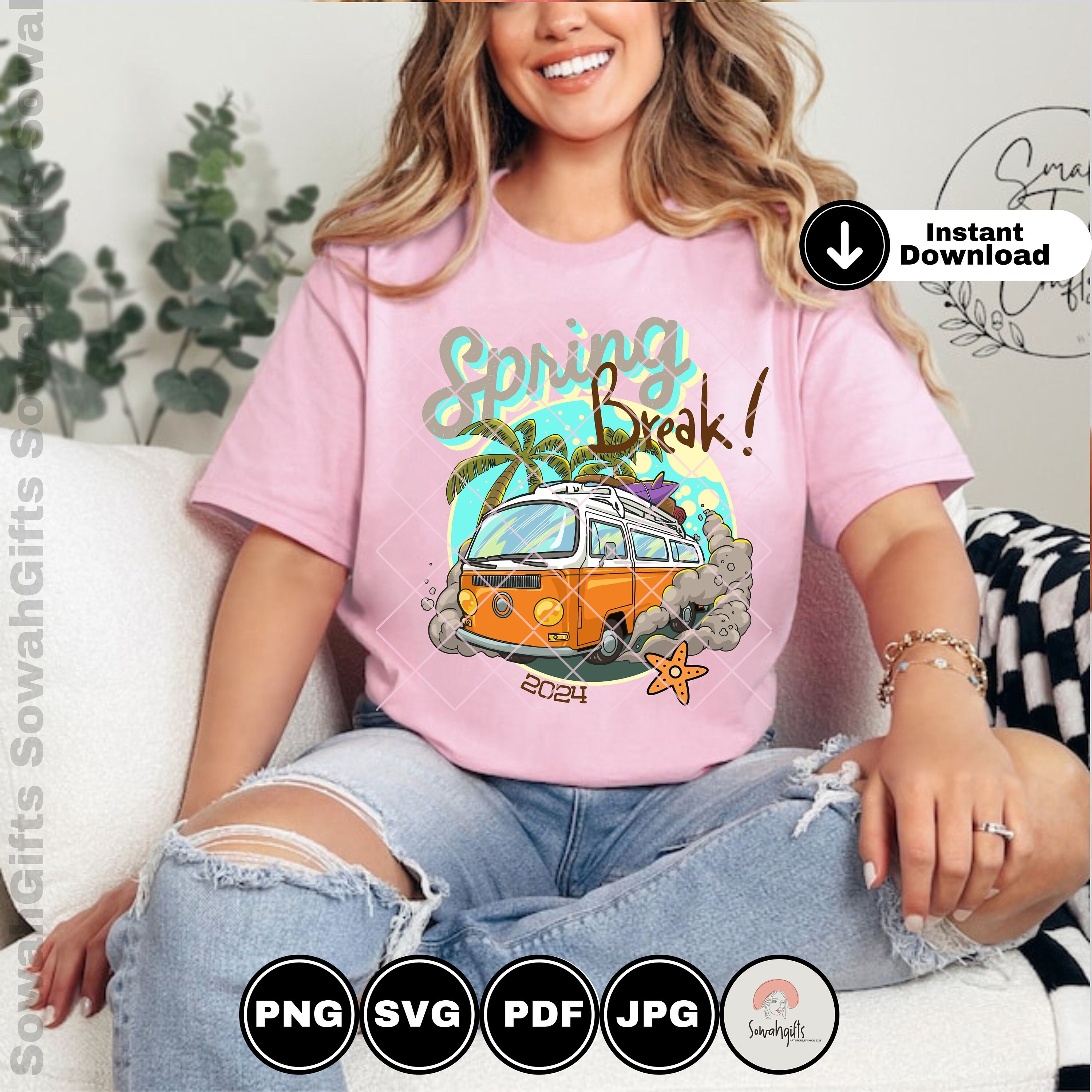 Spring Break 2024 Png, Summer Png, Spring Break Svg, Retro Summer Png ...