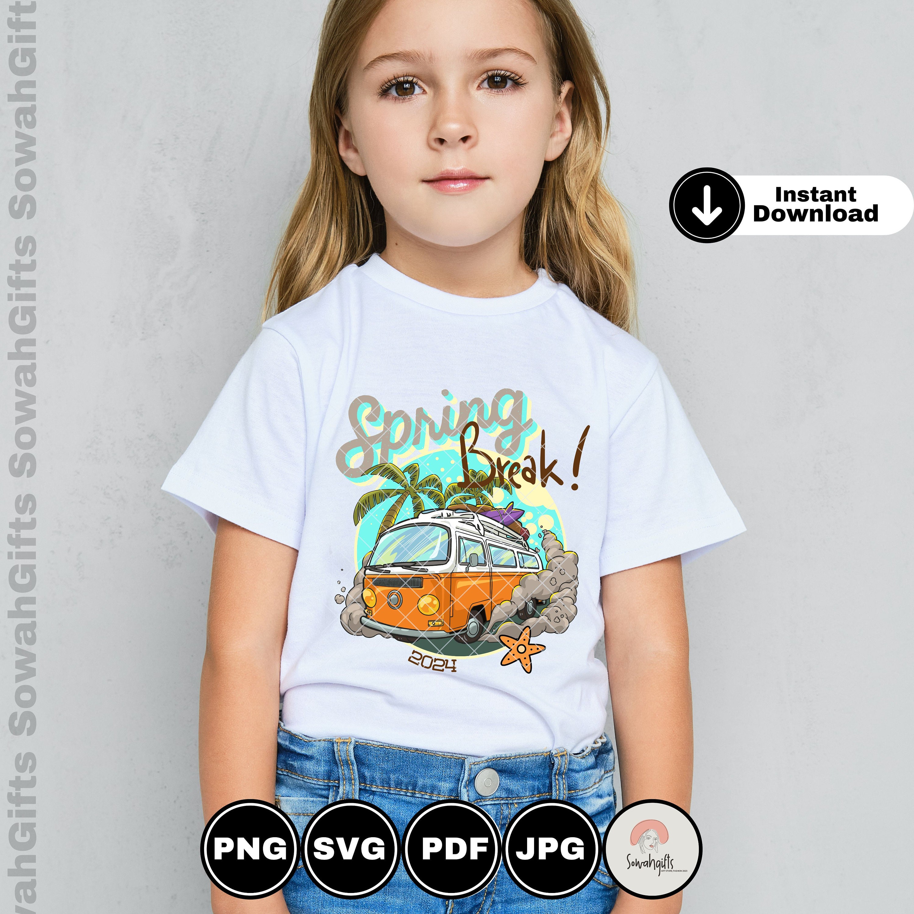 Spring Break 2024 Png, Summer Png, Spring Break Svg, Retro Summer Png ...