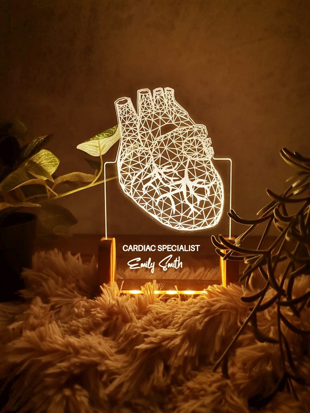 Heartbeat Night Light - Custom Medical Student Gift - Cardiologist ...