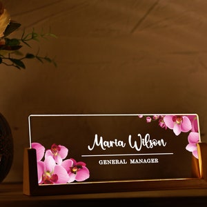 Custom Desk Name Plate - Office Decor for Men - Custom Name Sign Gifts ...
