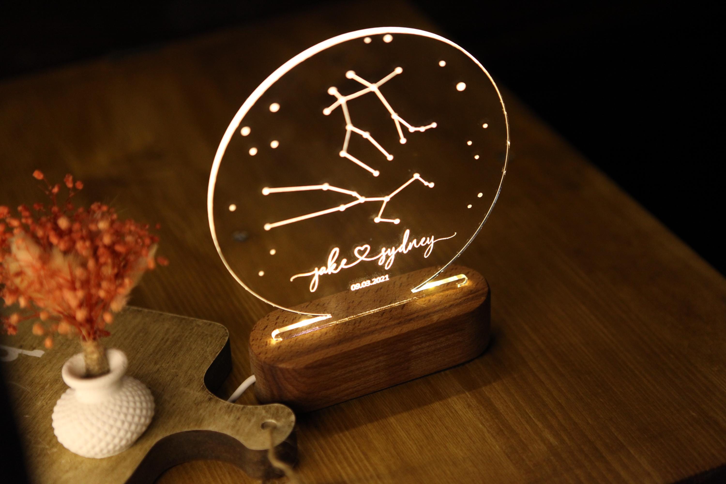Zodiac Signs Night Light - Astrology Valentines Day Gift - Zodiac Gifts ...