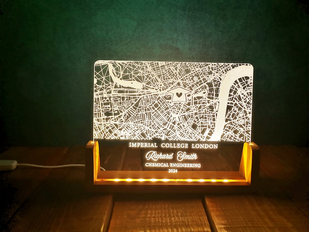 Personalized Graduation Map Print, Graduation Day Gift for Her & His ...