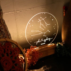 Zodiac Signs Night Light - Astrology Valentines Day Gift - Zodiac Gifts ...