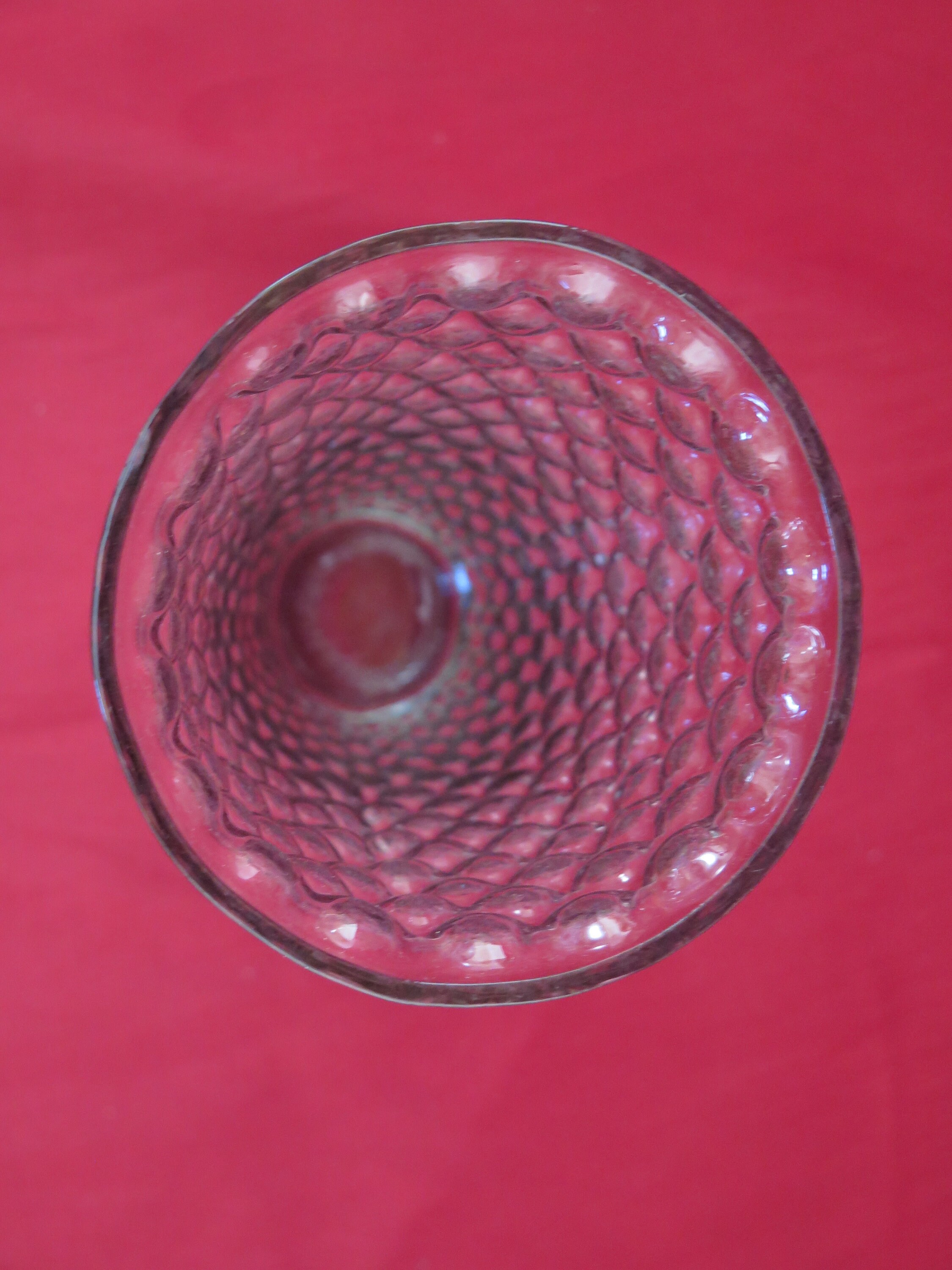 Vintage Glass Vase With Bubbles Patern Transparent Grey/black Color 70 ...