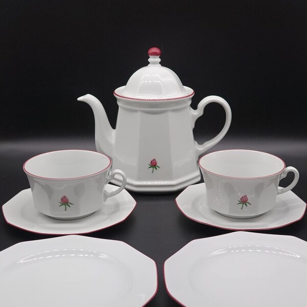 Rosebud Teapot - Etsy