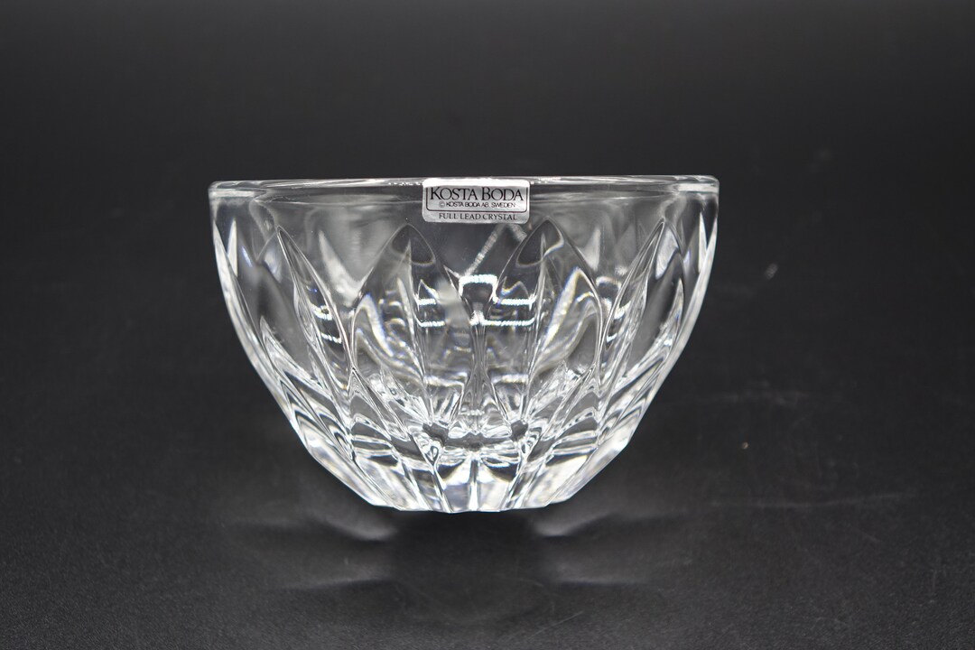 Vintage Kosta Boda Crystal Bowl, Full Lead Crystal, Swedish Glass Art ...