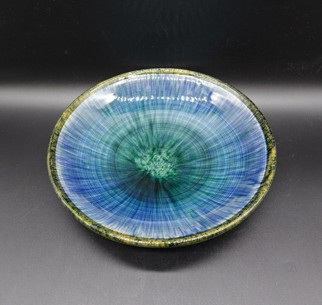 Vintage Ceramic Bowl by Visby Ceramik, Design JE. Blue Ceramic Bowl ...