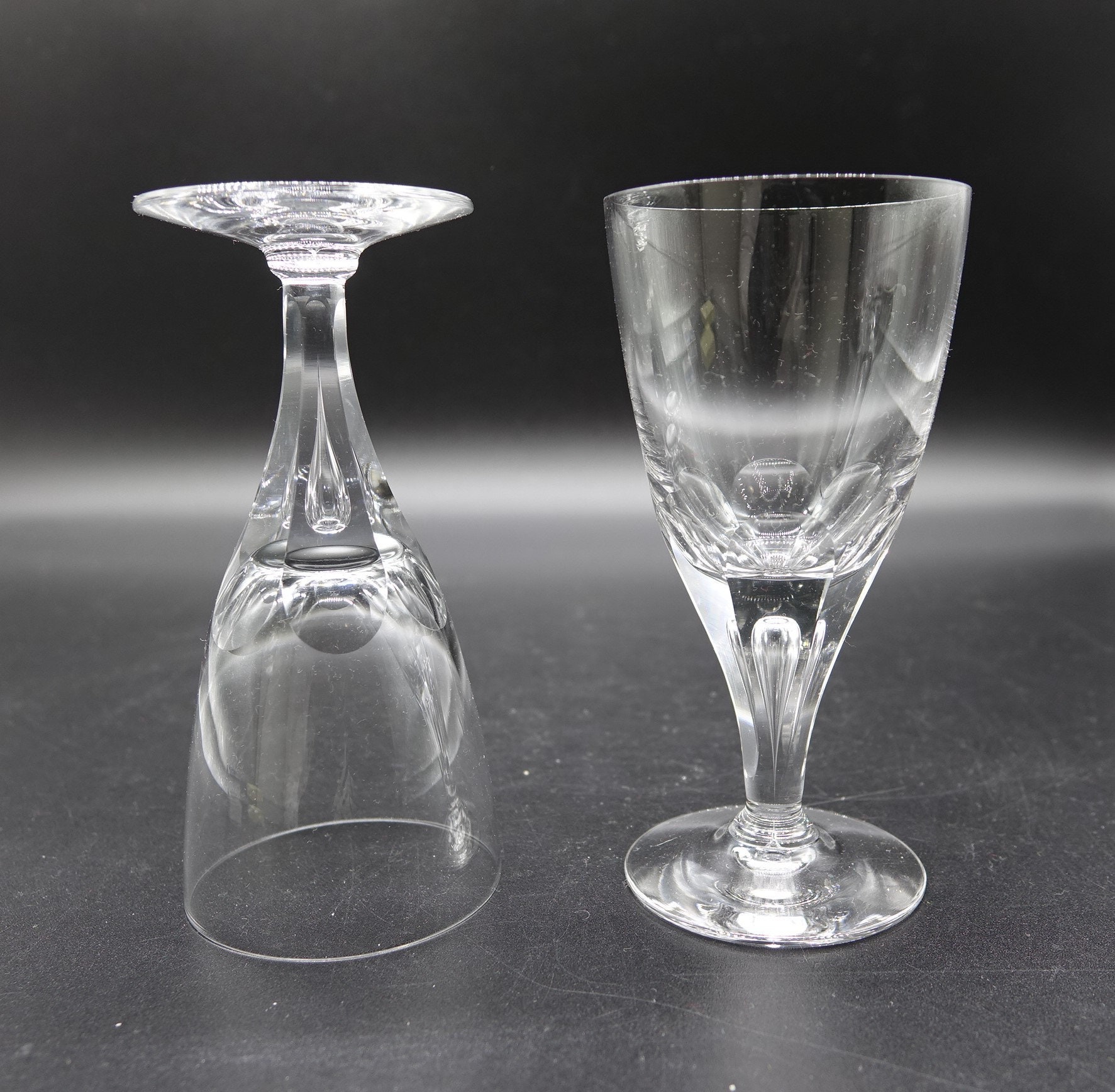 Set of 4 Vintage SKRUF Sweden STOCKHOLM Cristal Wine / Shot / Liquor ...