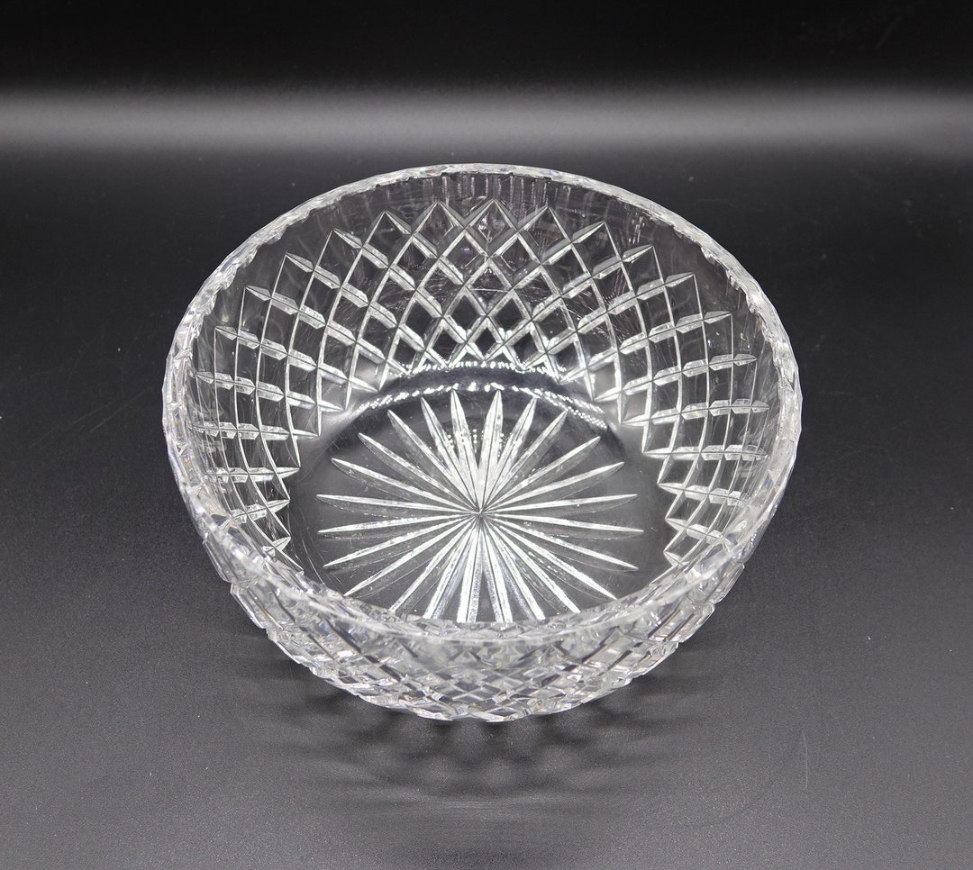 Vintage Crystal Bowl by BOHEMIAN CRYSTAL Made in Czechoslovakia ...