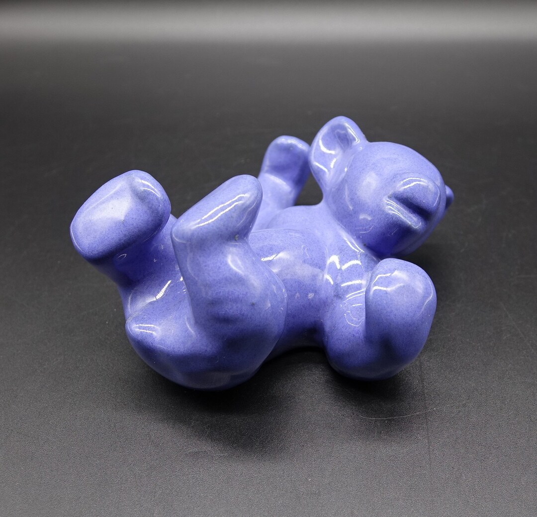 RARE! Vintage Ceramic BLUE BEAR Figurine by Upsala Ekeby Design by Anna ...