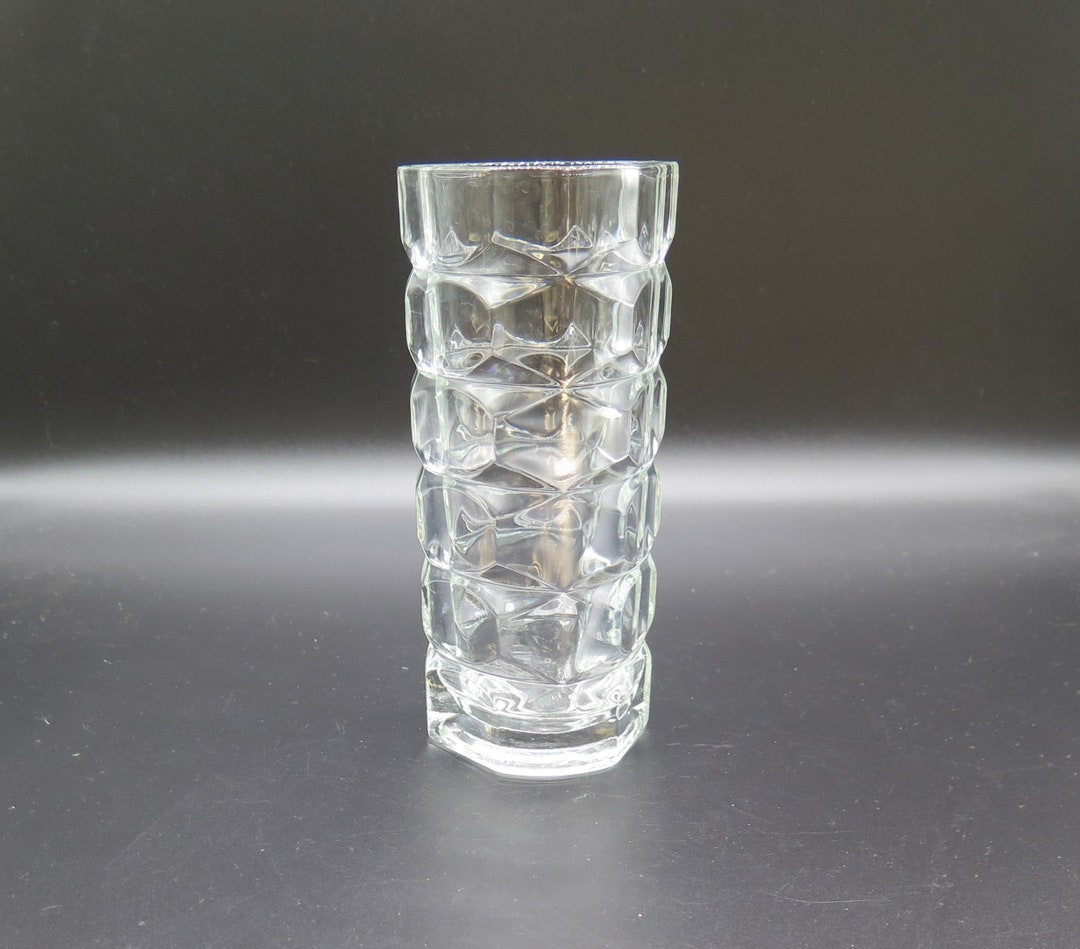 Vintage Crystal Glass Vase by Luminarc, France a Windsor J G Durand ...