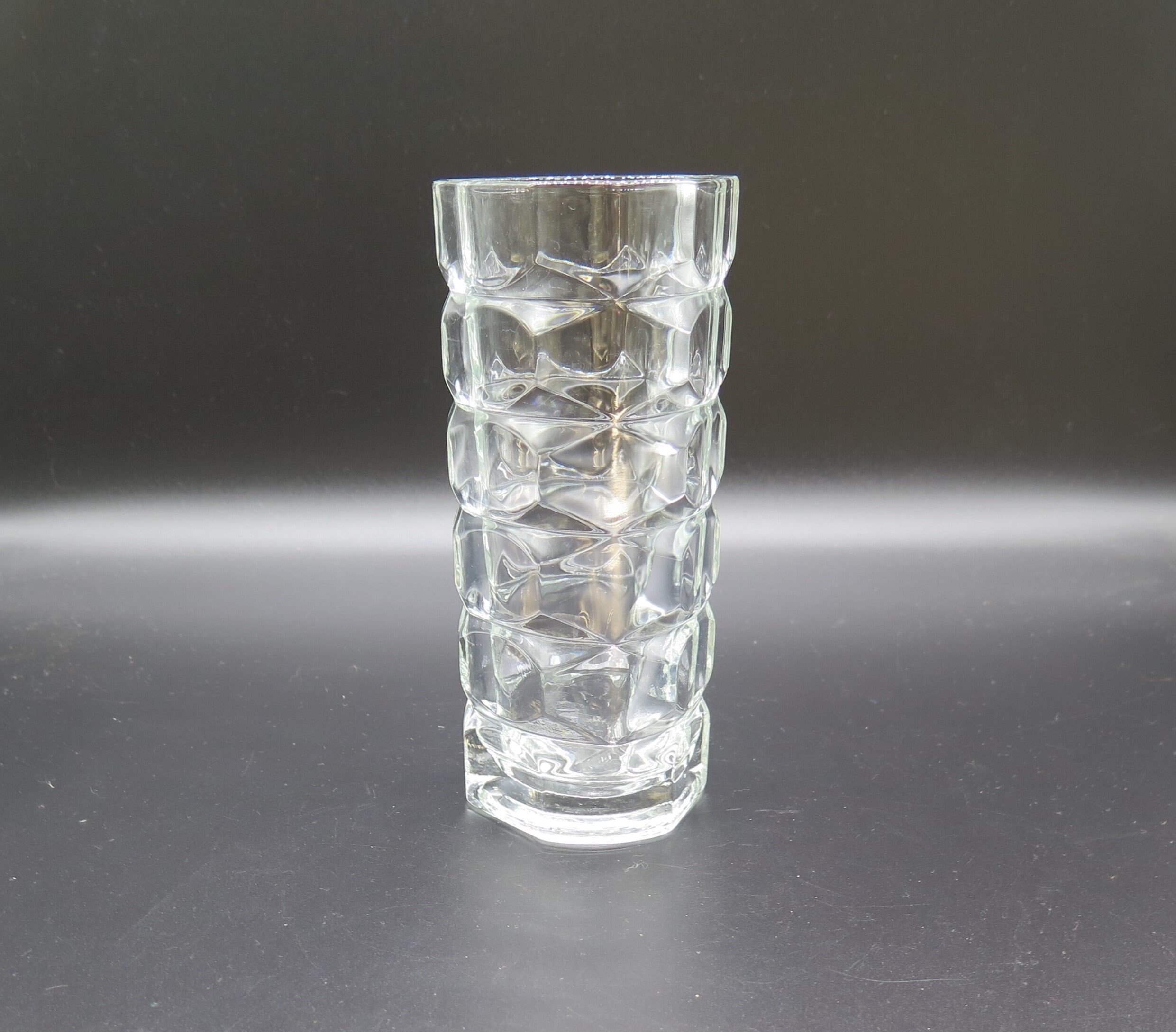 Vintage Crystal Glass Vase by Luminarc, France a Windsor J G Durand ...