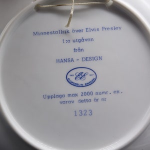 Vintage Commemorative Collector's Plate by Elgporslin Sweden, Hansa ...